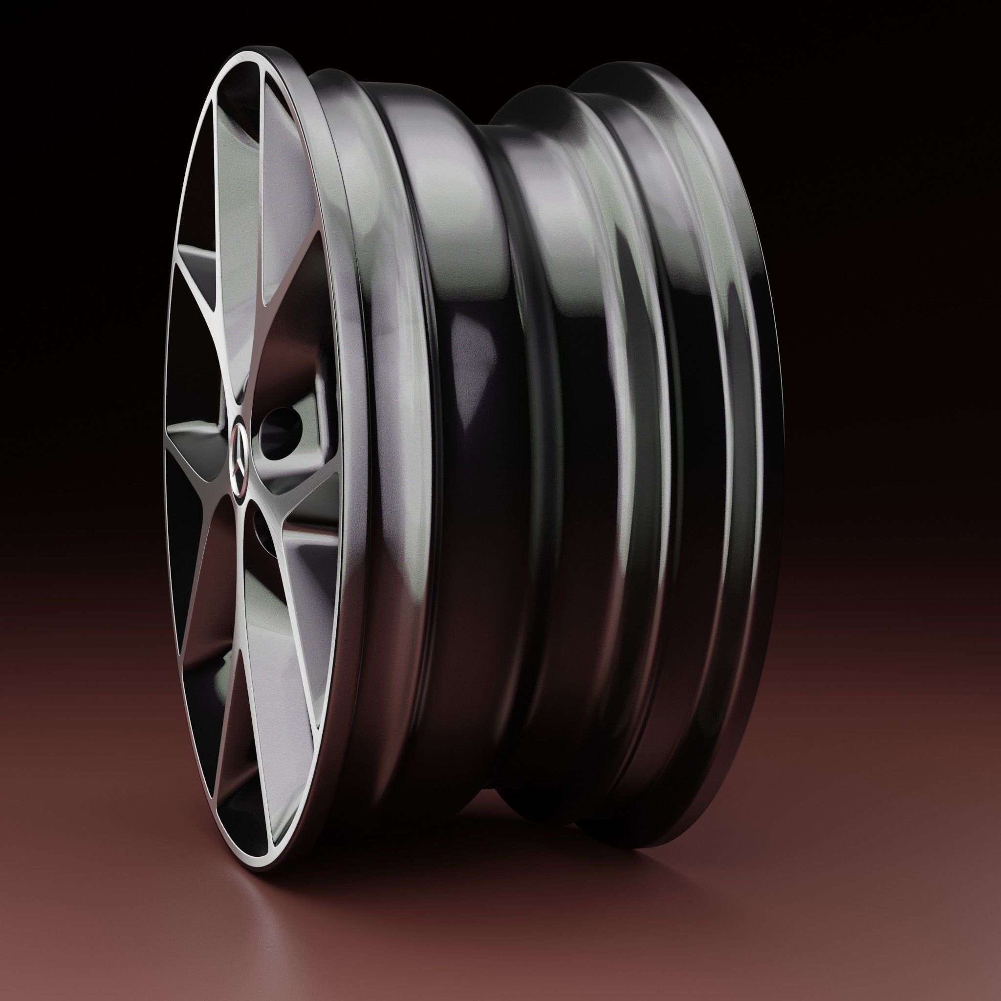3D model BBS SR Brushed Rims 3D Model High and VR / AR / low-poly ...