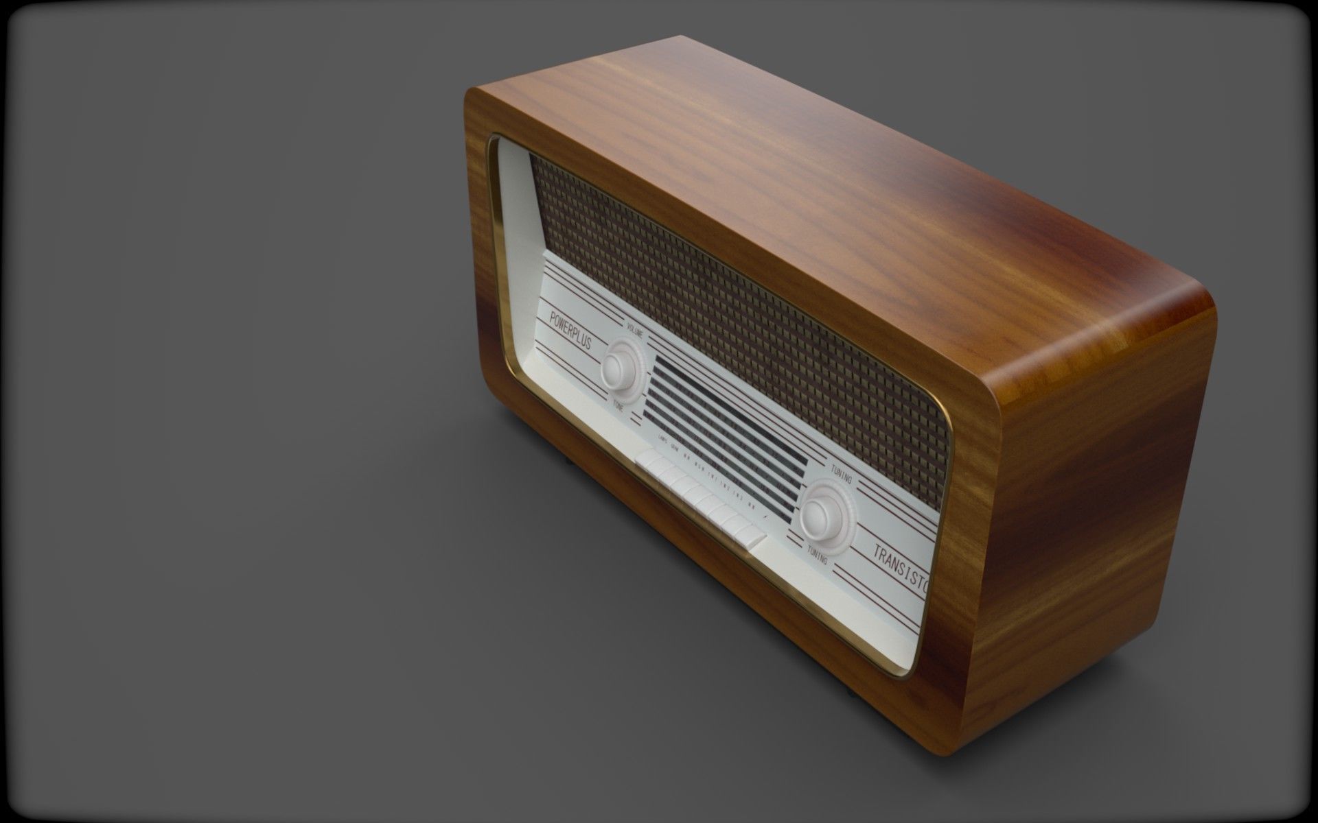 3D model Classical Radio Victorian PBR realistic VR / AR / low-poly ...