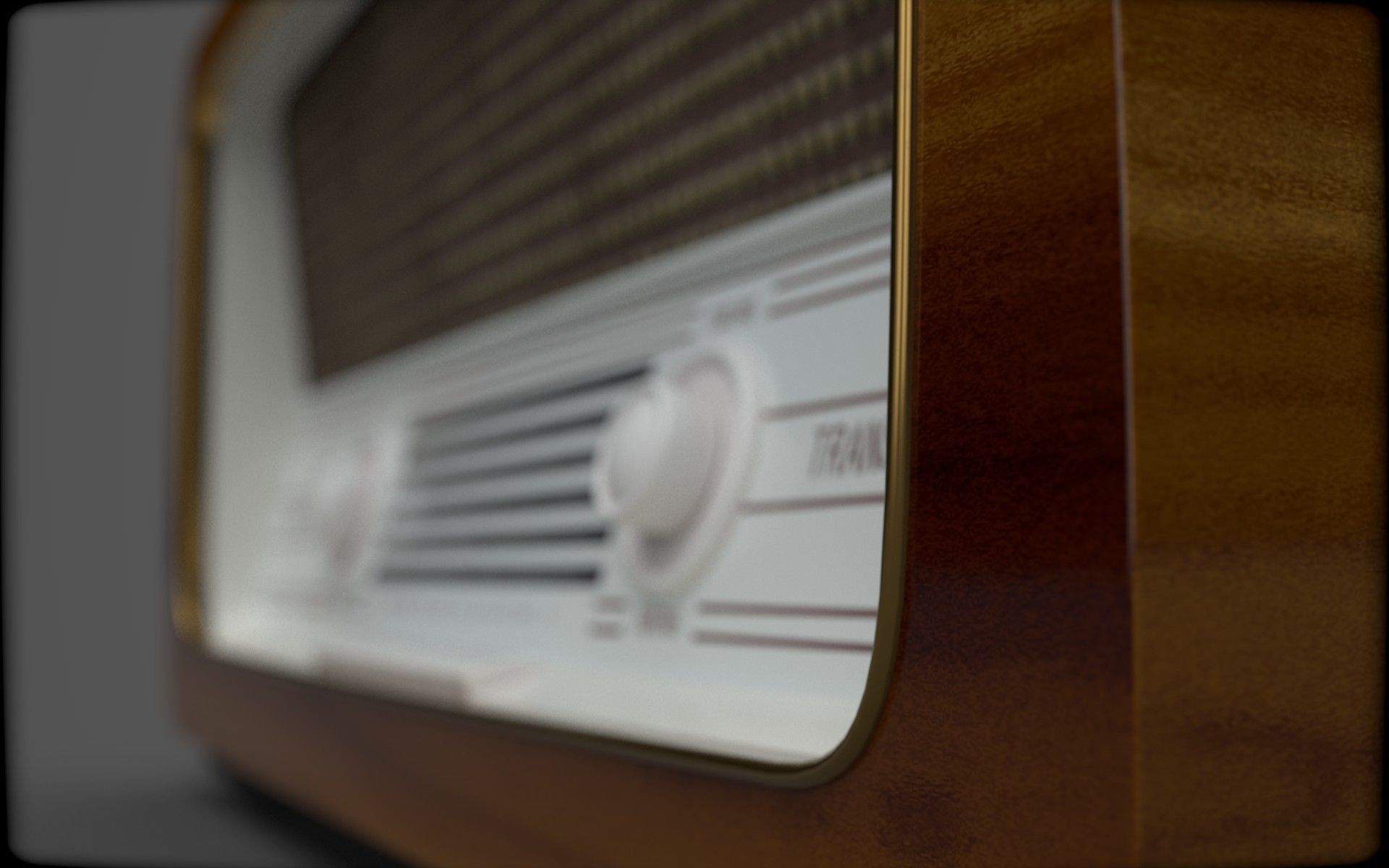 3D model Classical Radio Victorian PBR realistic VR / AR / low-poly ...