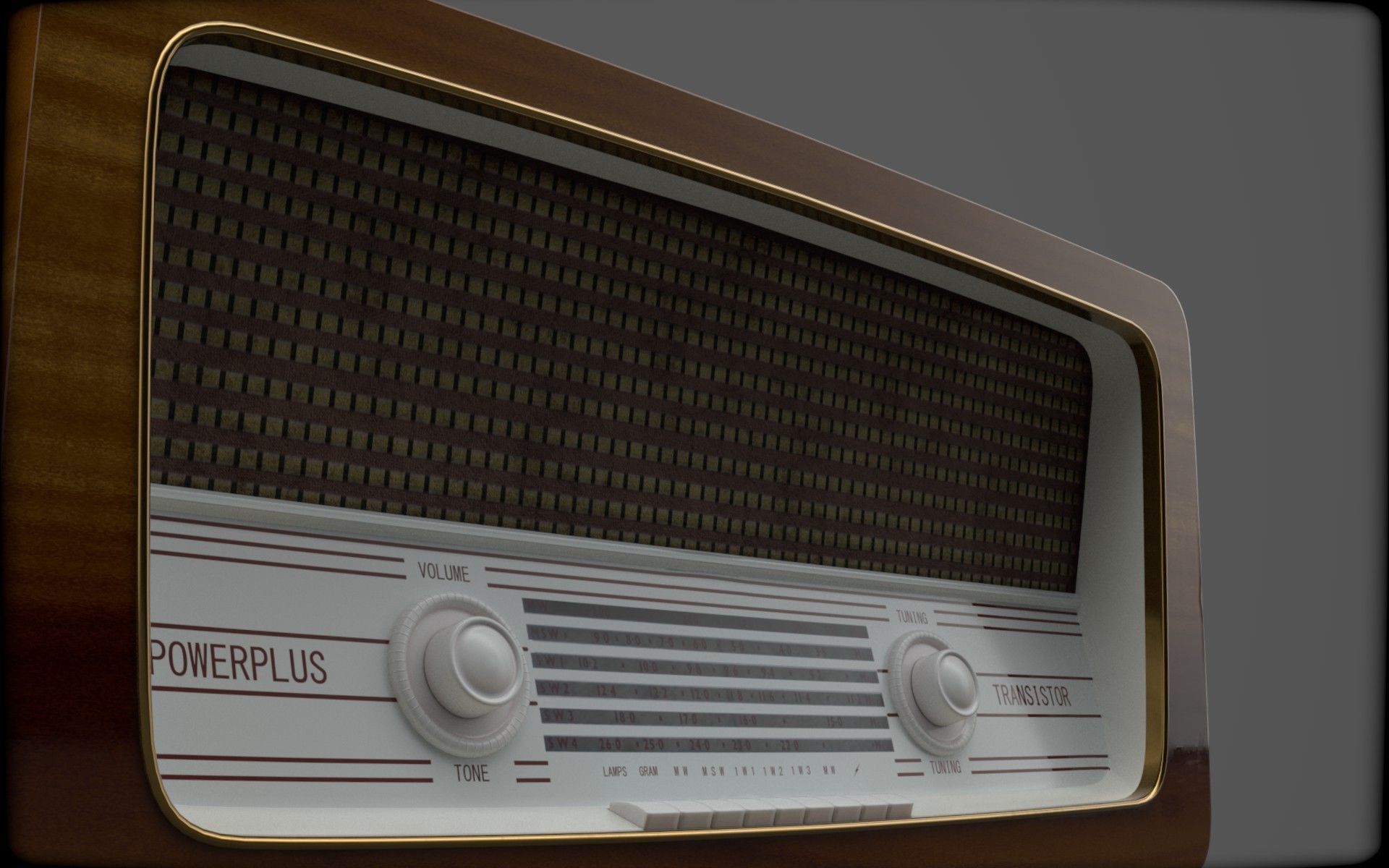 3D model Classical Radio Victorian PBR realistic VR / AR / low-poly ...