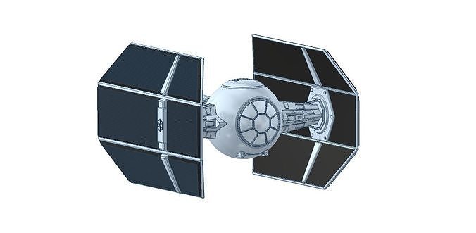 Starwars TIE Advanced x1 scale 1 in 87 3D model 3D printable | CGTrader