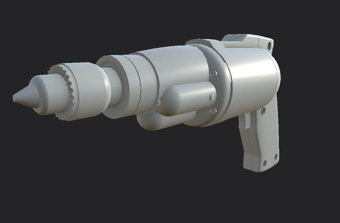 3D model 3D Drill Machine VR / AR / low-poly | CGTrader