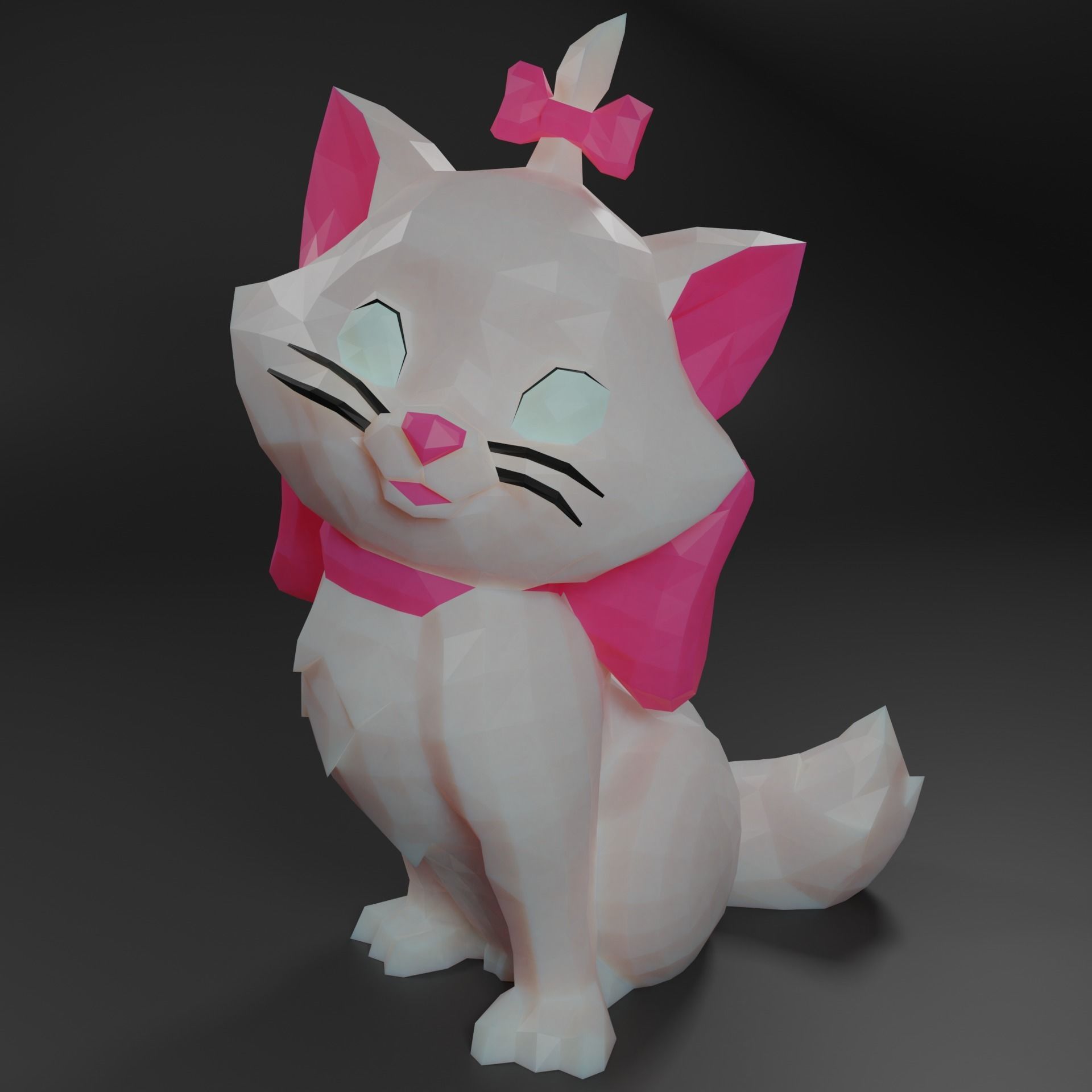 3D model Mari Aristocats Low Poly 3D model VR / AR / low-poly | CGTrader