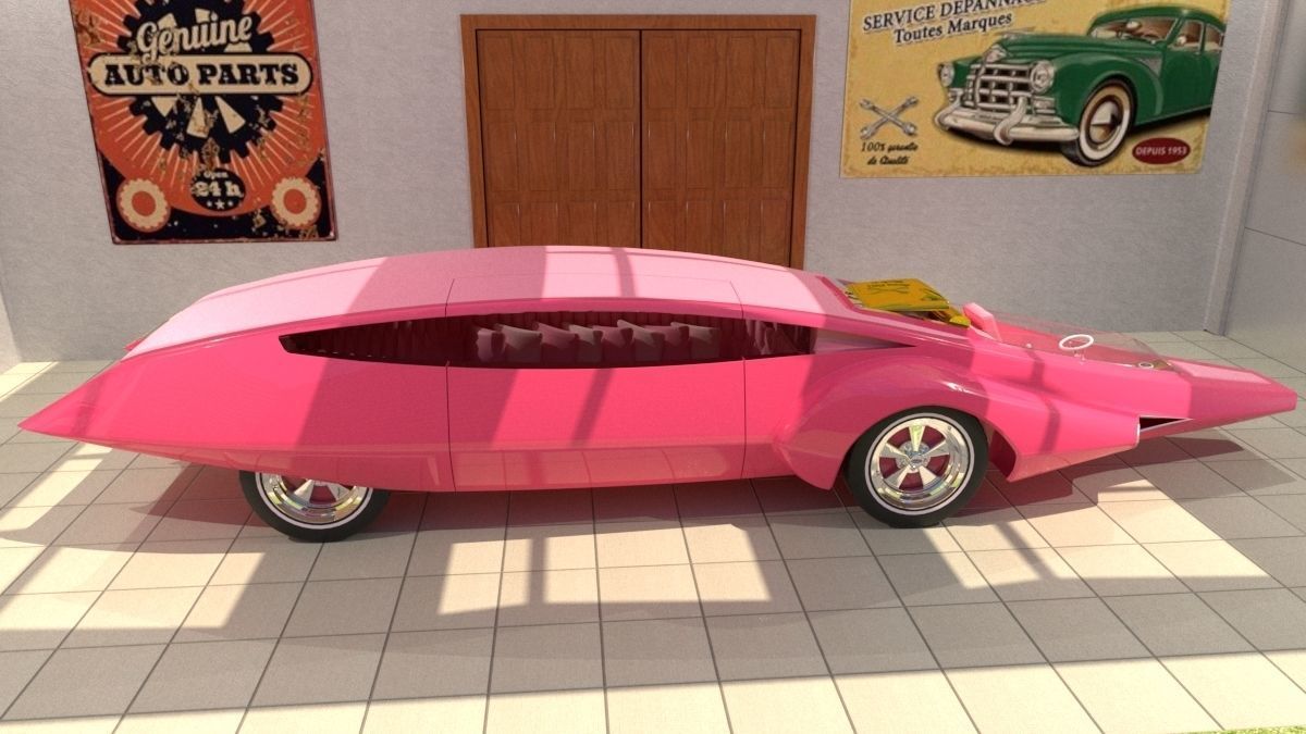 Panthermobile from pink panther 3D model | CGTrader