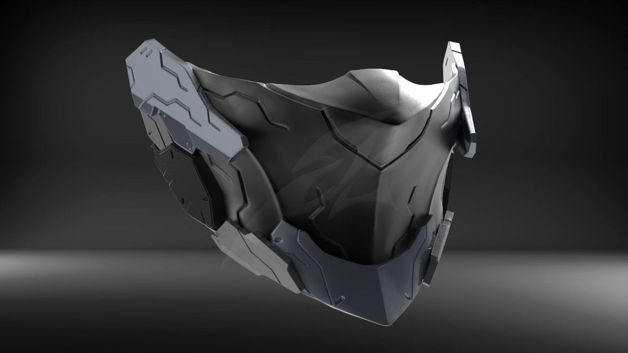 Cyborg Mask V2 STL for 3D model 3D printable | CGTrader