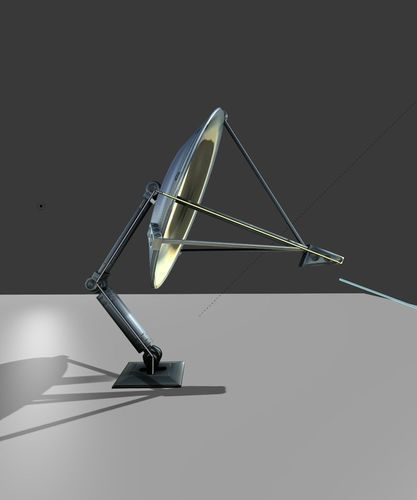 Satellite dishes rigged and low poly free VR / AR / low-poly 3D model ...