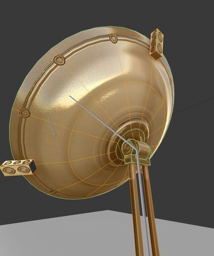 Satellite dishes rigged and low poly free VR / AR / low-poly 3D model ...