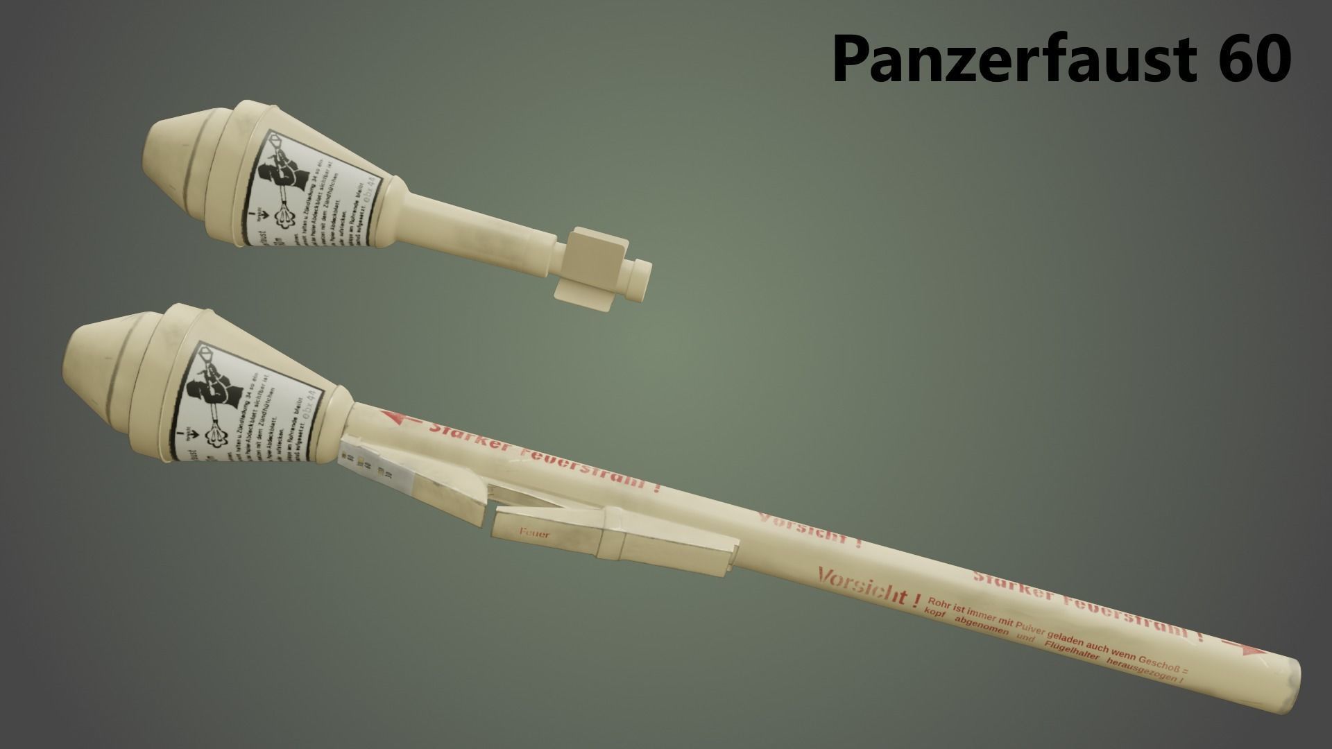 3D model Panzerfaust 60 VR / AR / low-poly | CGTrader