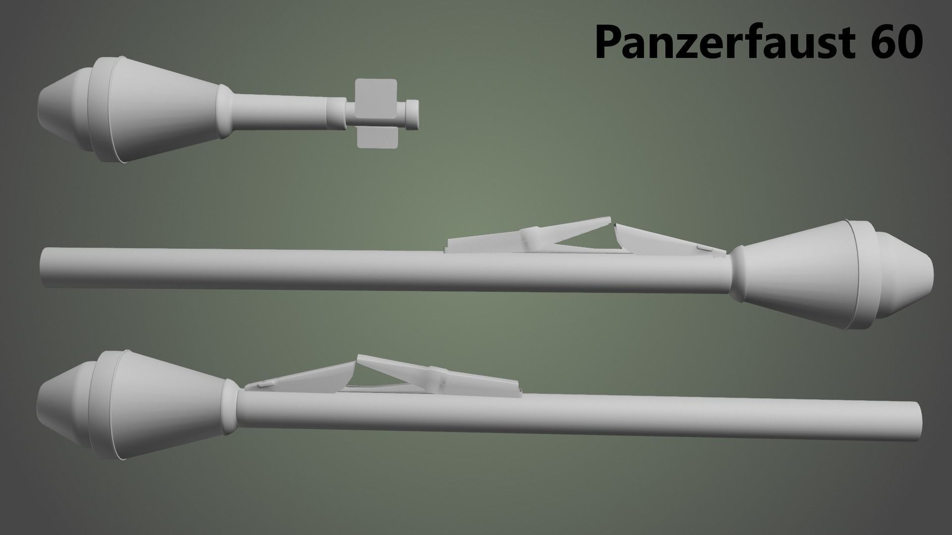 3D model Panzerfaust 60 VR / AR / low-poly | CGTrader