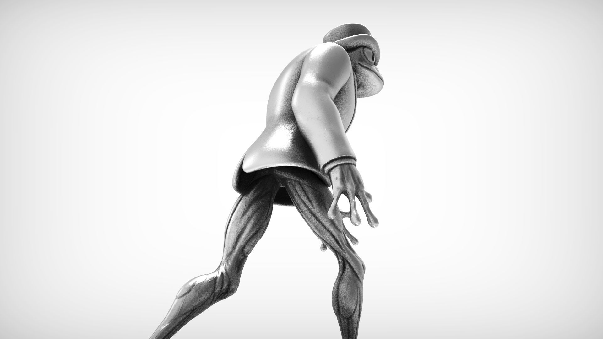 Dapper Frogman 3D model 3D printable | CGTrader