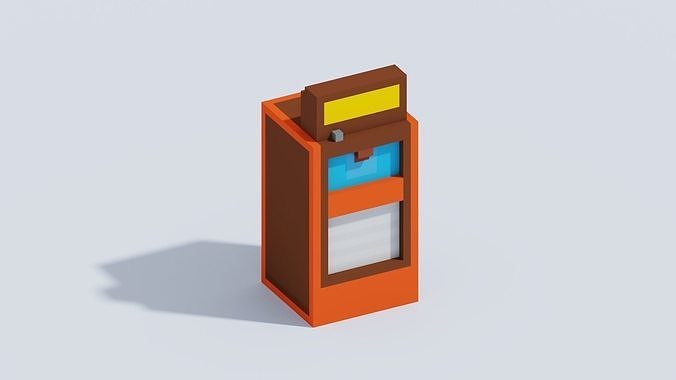 3D model Voxel Mail Storage VR / AR / low-poly | CGTrader