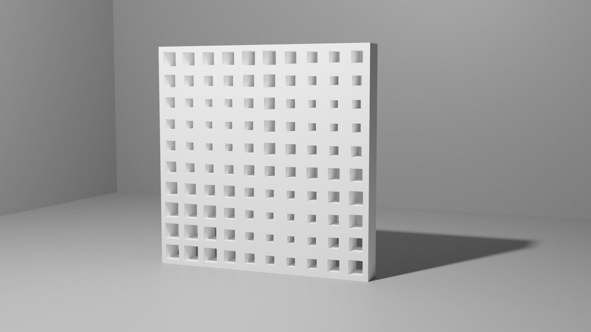 Square Perforated Wall - Parametric Grasshopper Script free 3D model ...