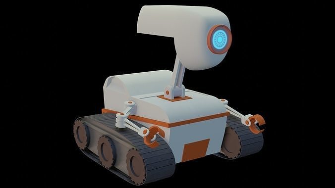 3D model Small robot carrier VR / AR / low-poly | CGTrader