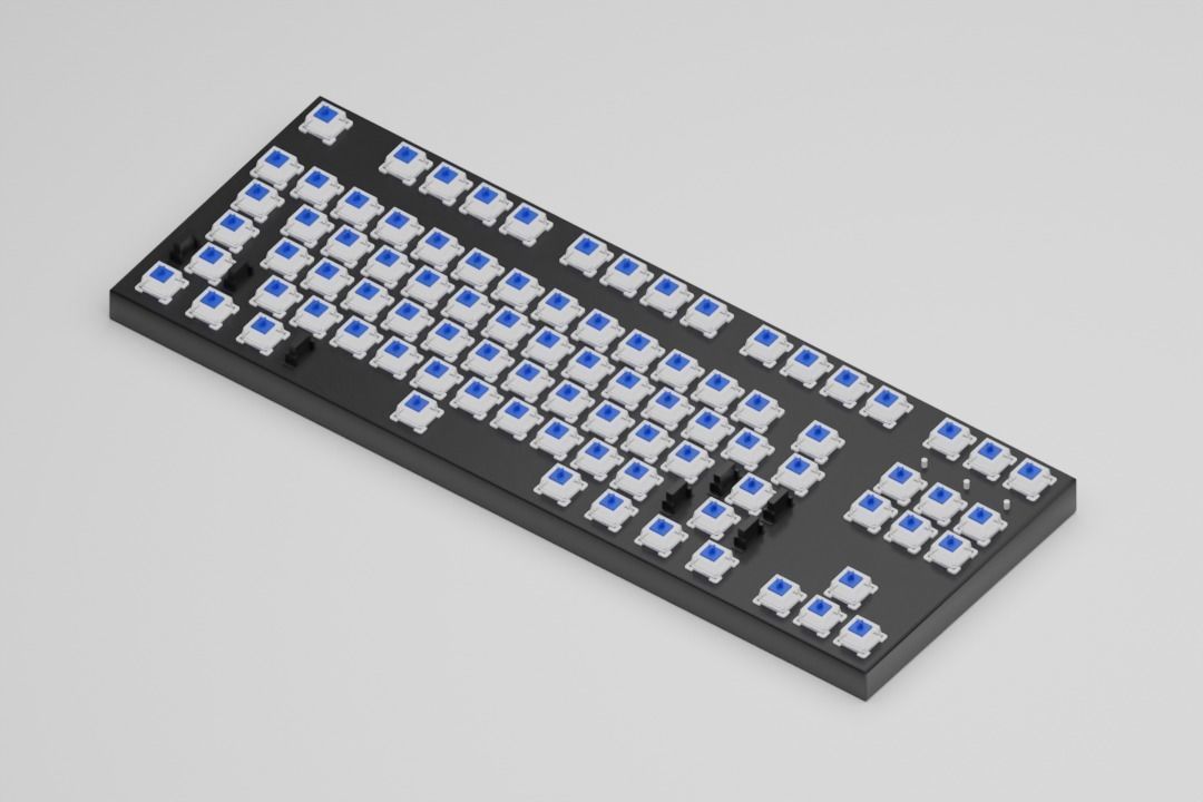 Black Gray Mechanical TKL Keyboard 3D model | CGTrader