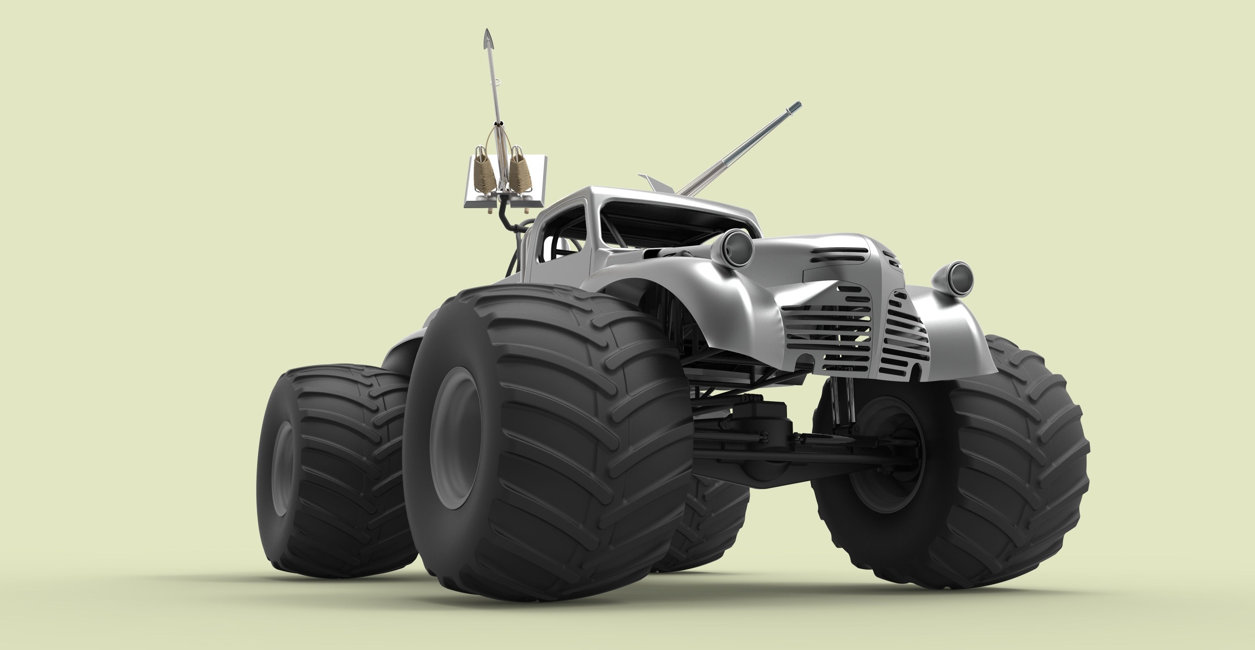 Big Foot from Mad Max Fury Road 3D Model OBJ SLDPRT SLDASM SLDDRW IGE ...