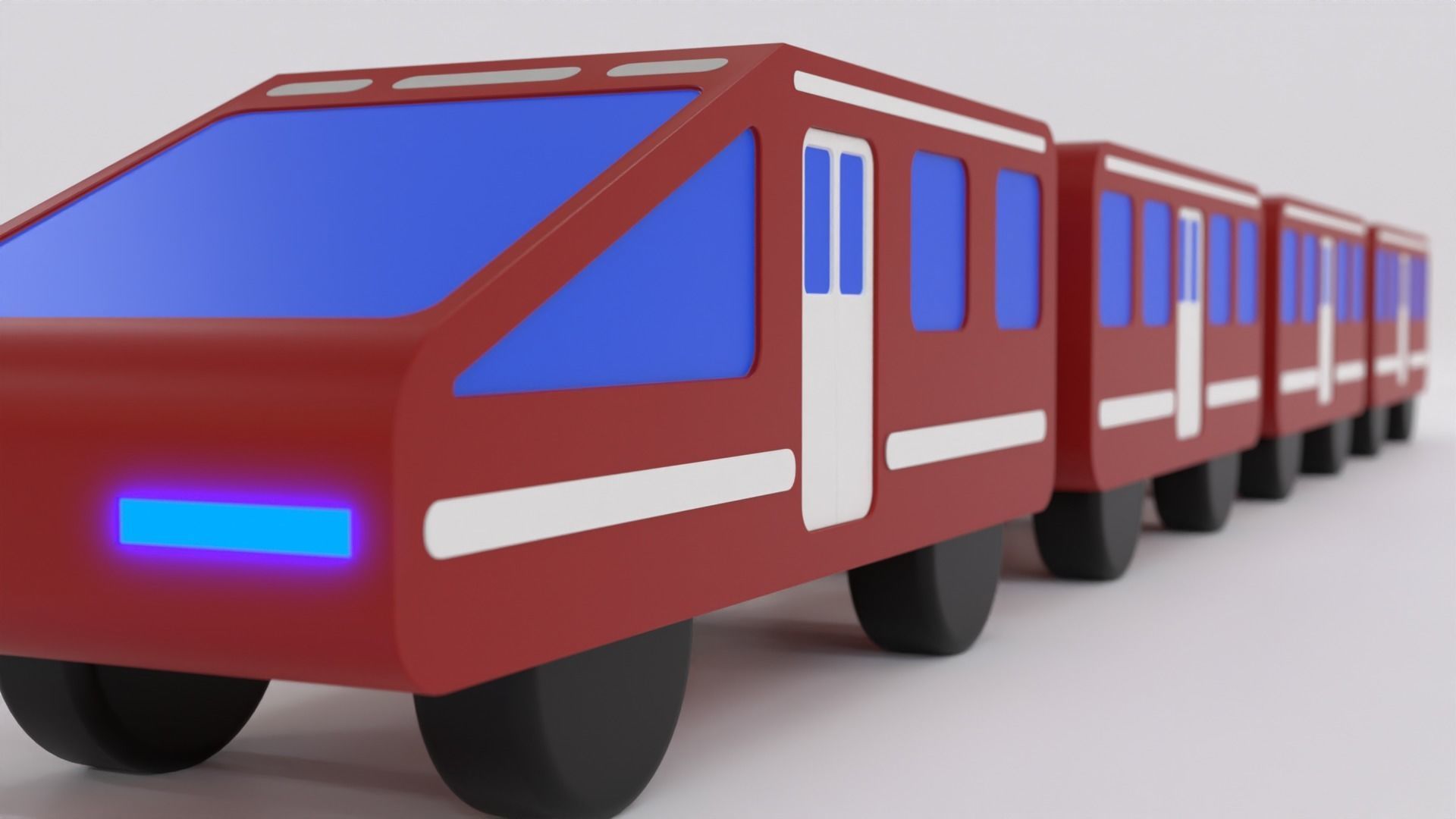 Express train for children 3D model | CGTrader