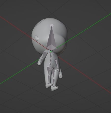 Chibi Base Model with Human Meta Rig 3D model rigged | CGTrader