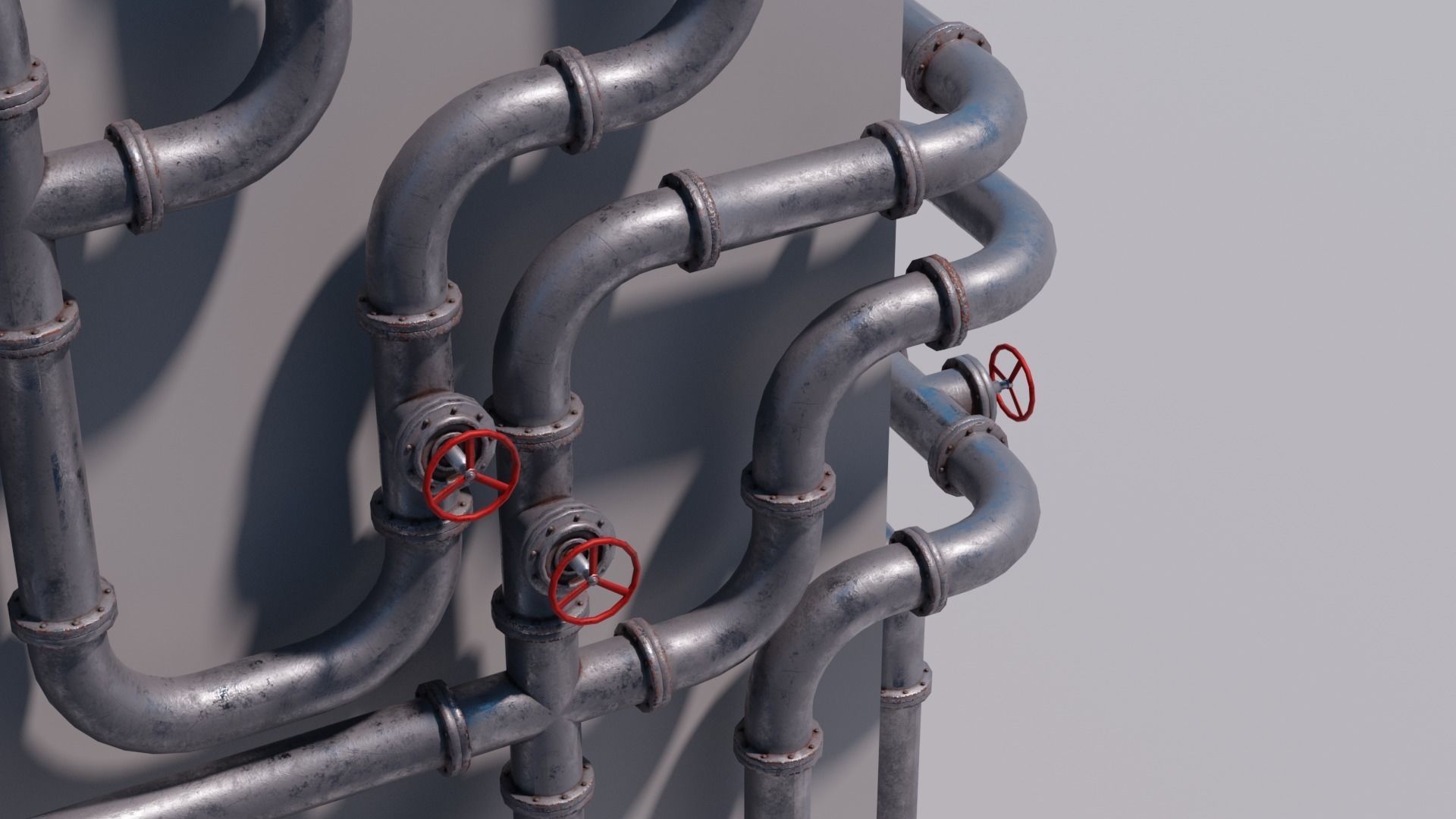 3D model Modular Pipes set VR / AR / low-poly | CGTrader