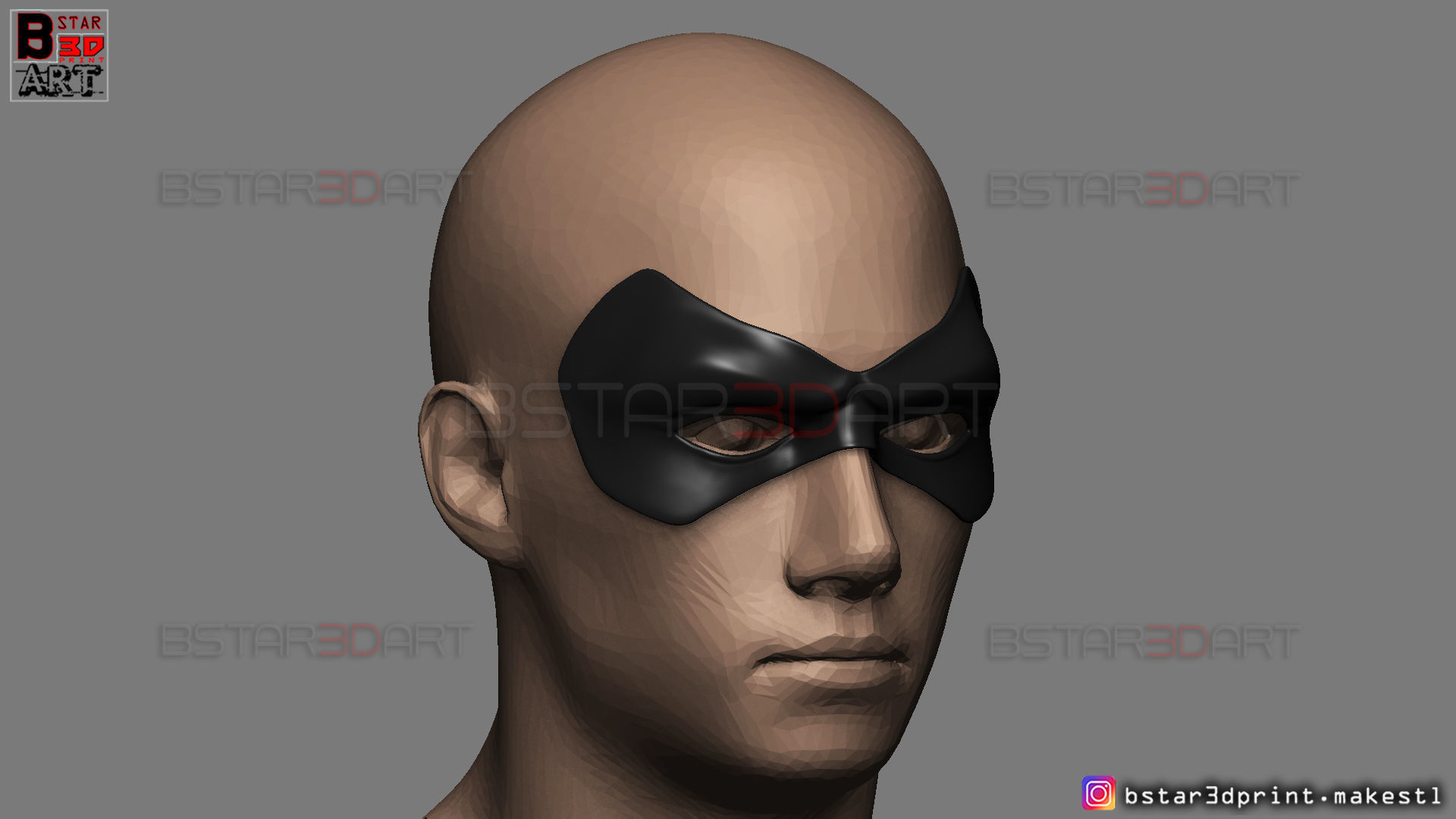 Robin Eyes Mask - TITANS season 3 - DC comics Cosplay 3D model 3D ...