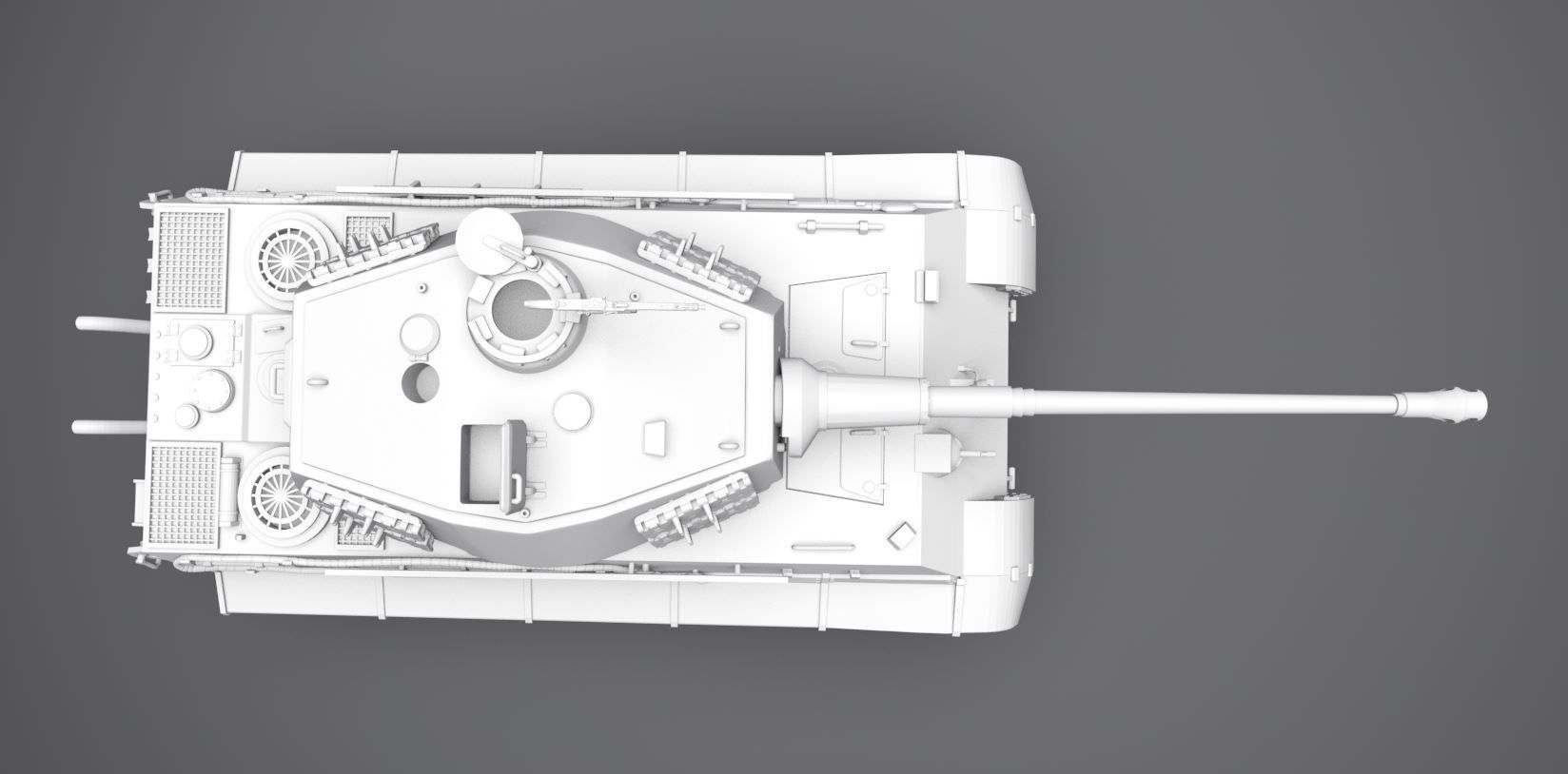 Tiger II Tank scale model 3D model 3D printable | CGTrader