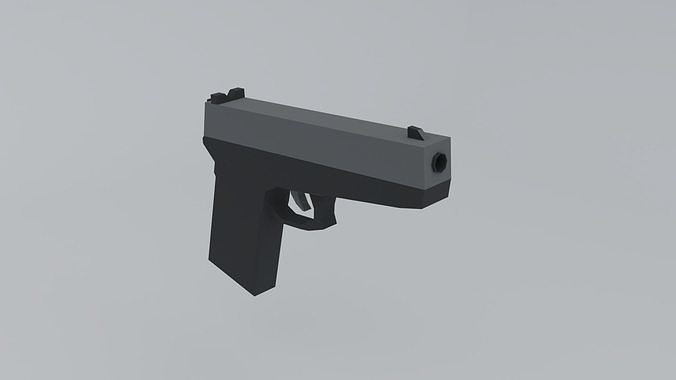 Low Poly Gun free VR / AR / low-poly 3D model | CGTrader
