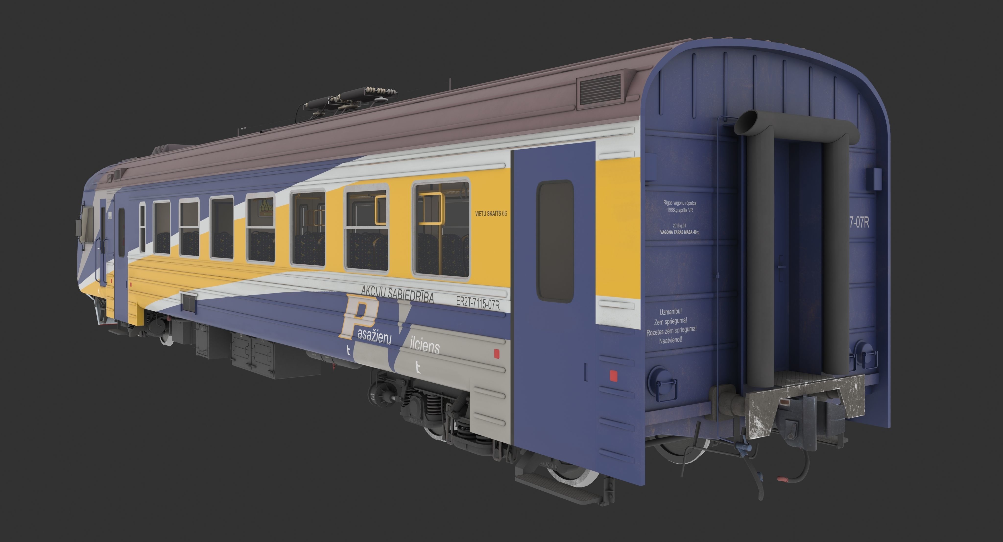 ER2T 7117 EMU Head Wagon 3D model | CGTrader