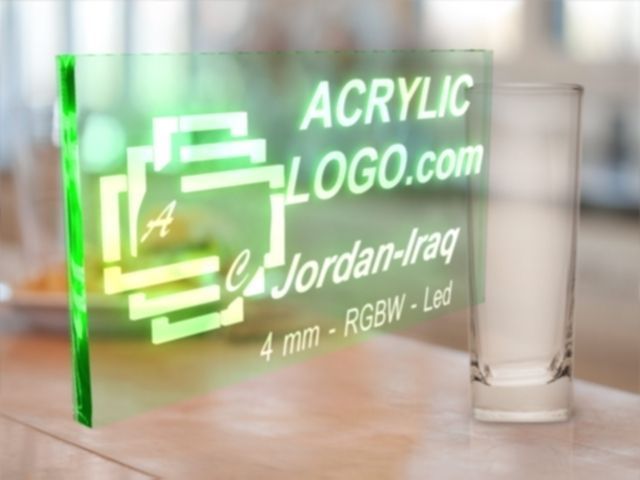 3D model Acrylic with led signs VR / AR / low-poly | CGTrader