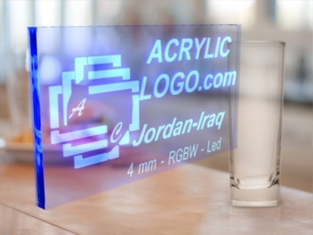 3D model Acrylic with led signs VR / AR / low-poly | CGTrader