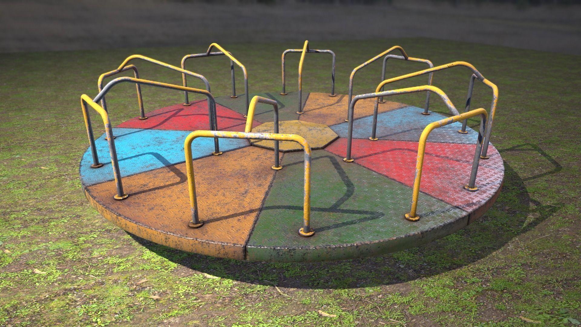 3D model Merry go round VR / AR / low-poly | CGTrader
