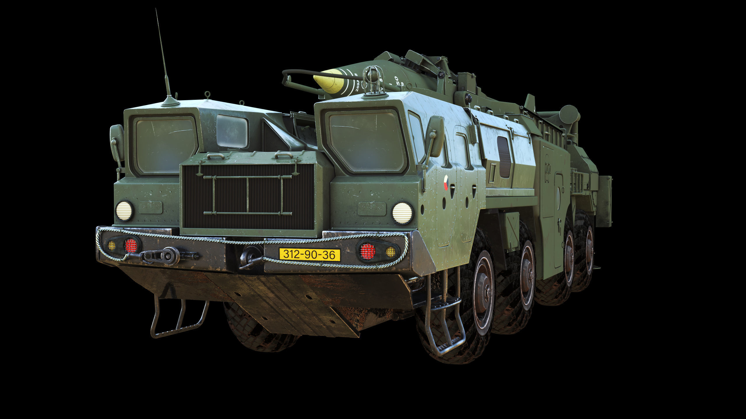 3D model MAZ-543 SCUD VR / AR / low-poly | CGTrader