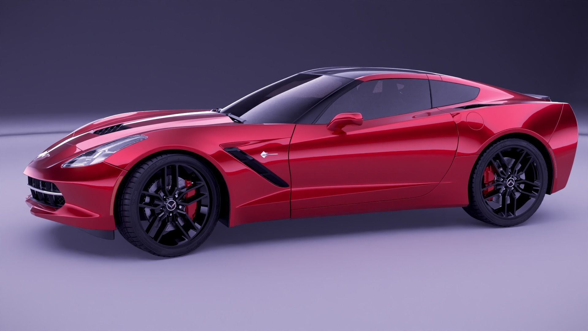 Chevrolet Corvette Stingray C7 3D model blender free 3D model | CGTrader