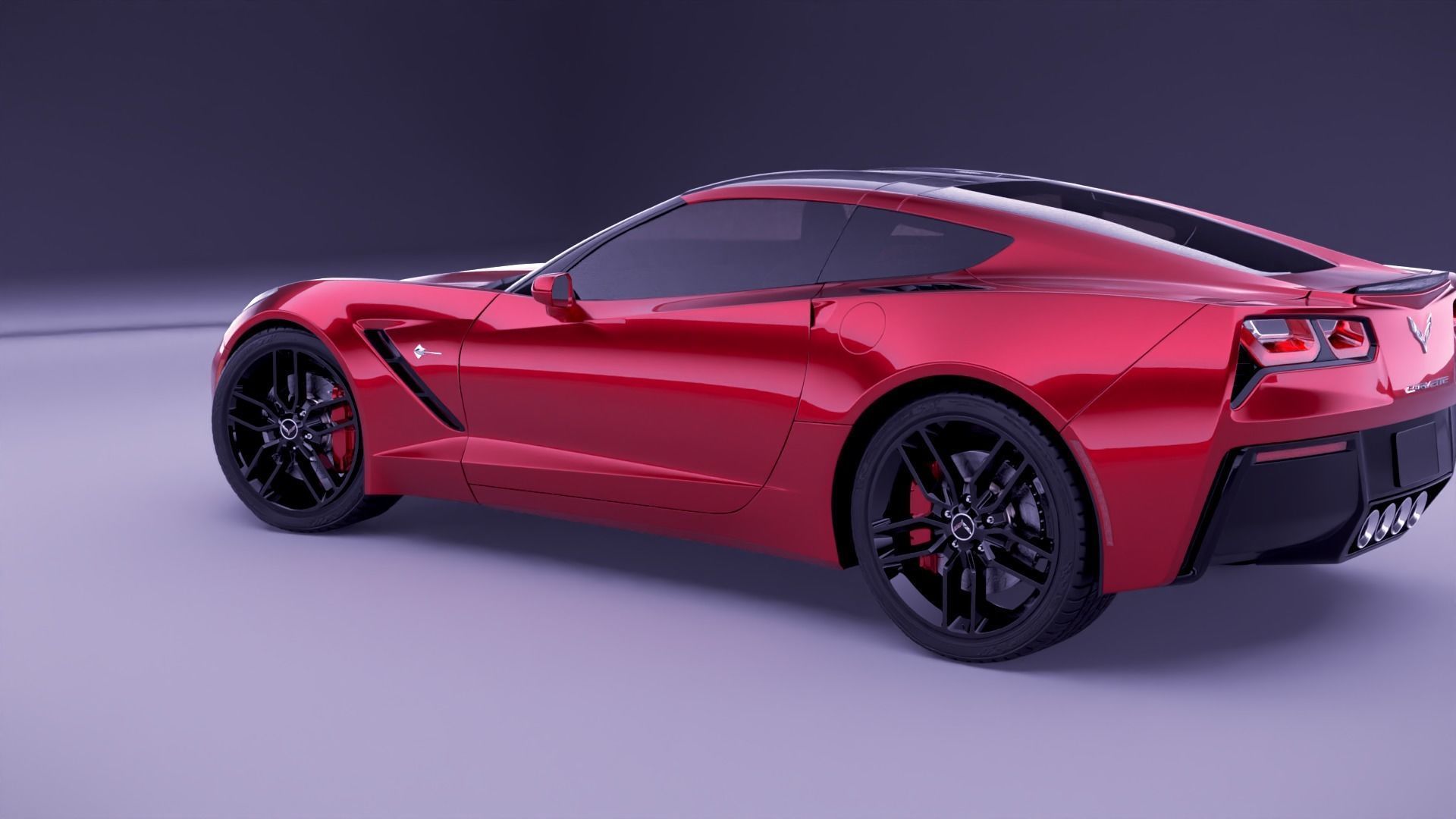 Chevrolet Corvette Stingray C7 3D model blender free 3D model | CGTrader