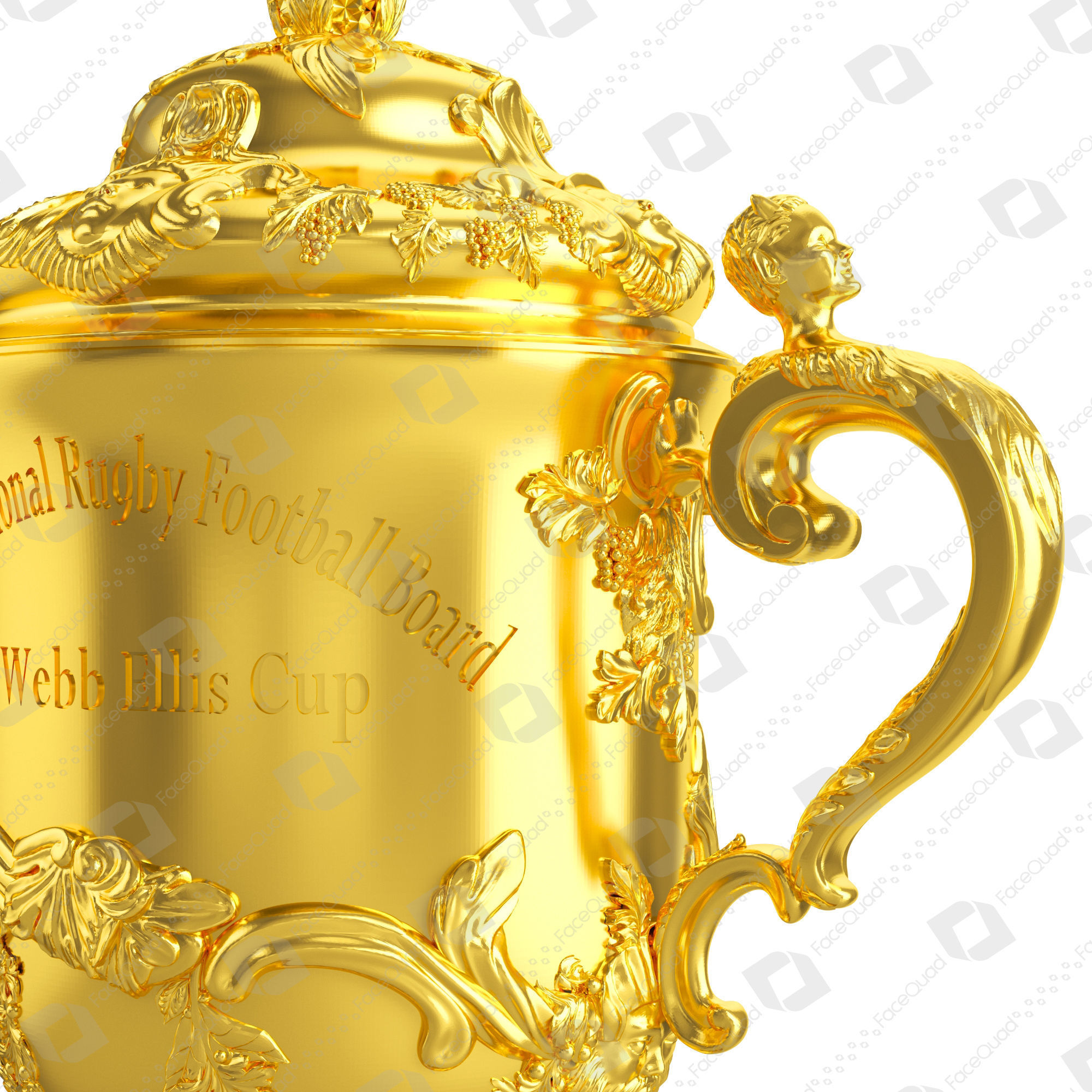 The Webb Ellis Cup Trophy 3D model | CGTrader
