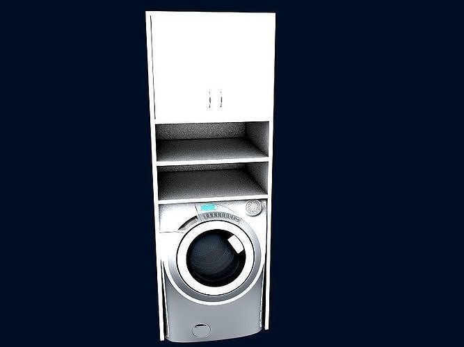 WASHINGMACHINE CABINET 3D model | CGTrader