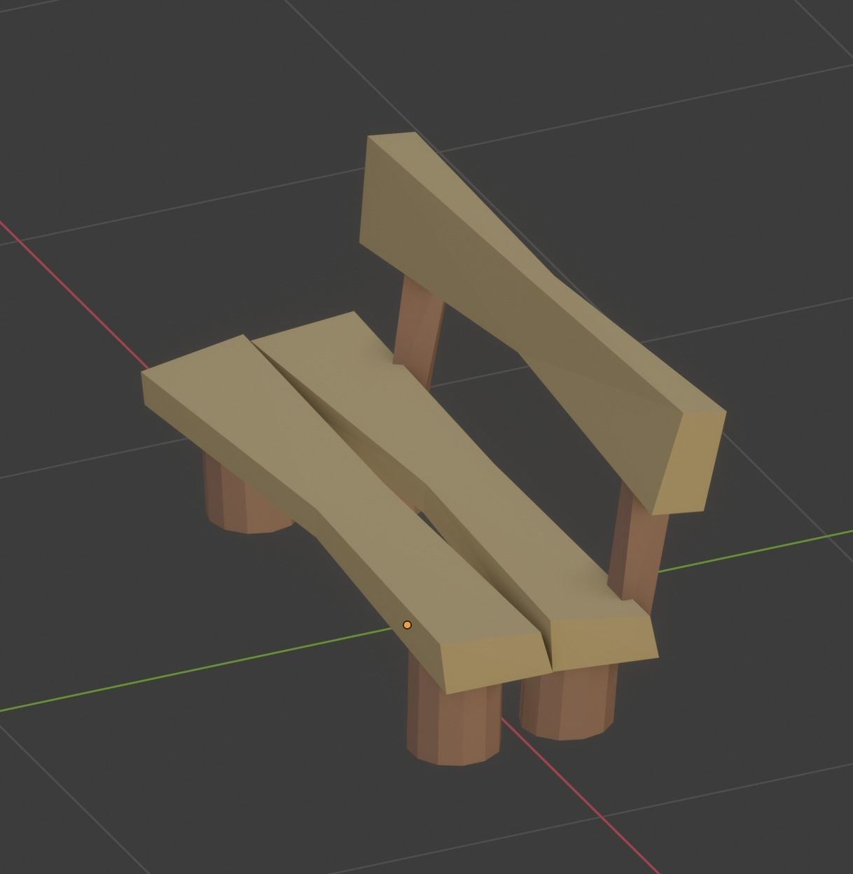 3D model LOW POLY ASSET BENCH PARK MODELS - LOWPOLYGONAL VR / AR / low ...
