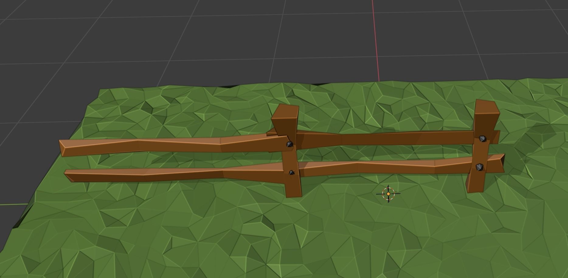 3D model LOW POLY ASSET FENCE MODEL - LOWPOLYGONAL VR / AR / low-poly ...