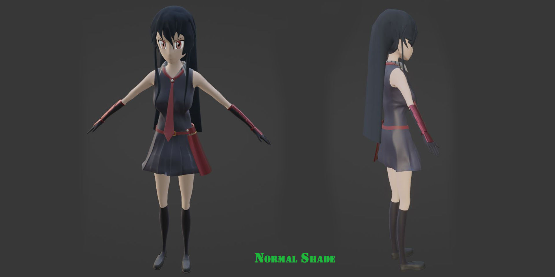 3D model Akame Ga Kill with Basic Rigged VR / AR / low-poly | CGTrader