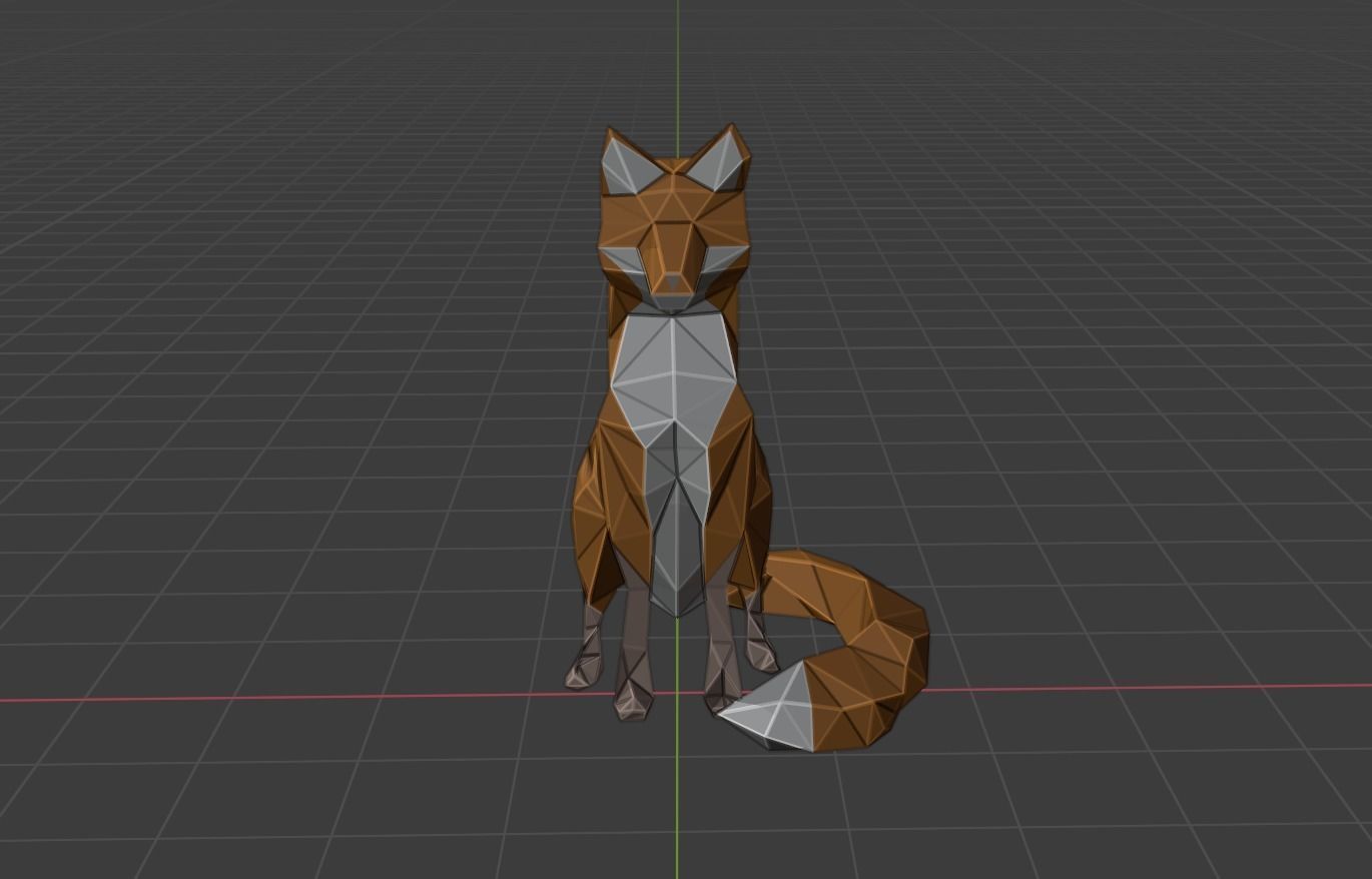 3D model LOW POLY ASSET FOX MODELS - LOWPOLYGONAL VR / AR / low-poly ...
