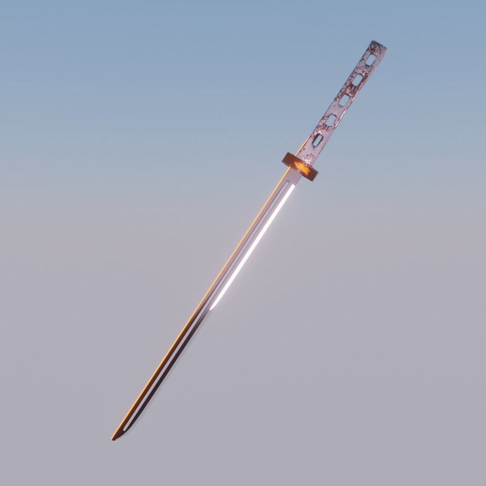 Cyber Katana free 3D model | CGTrader