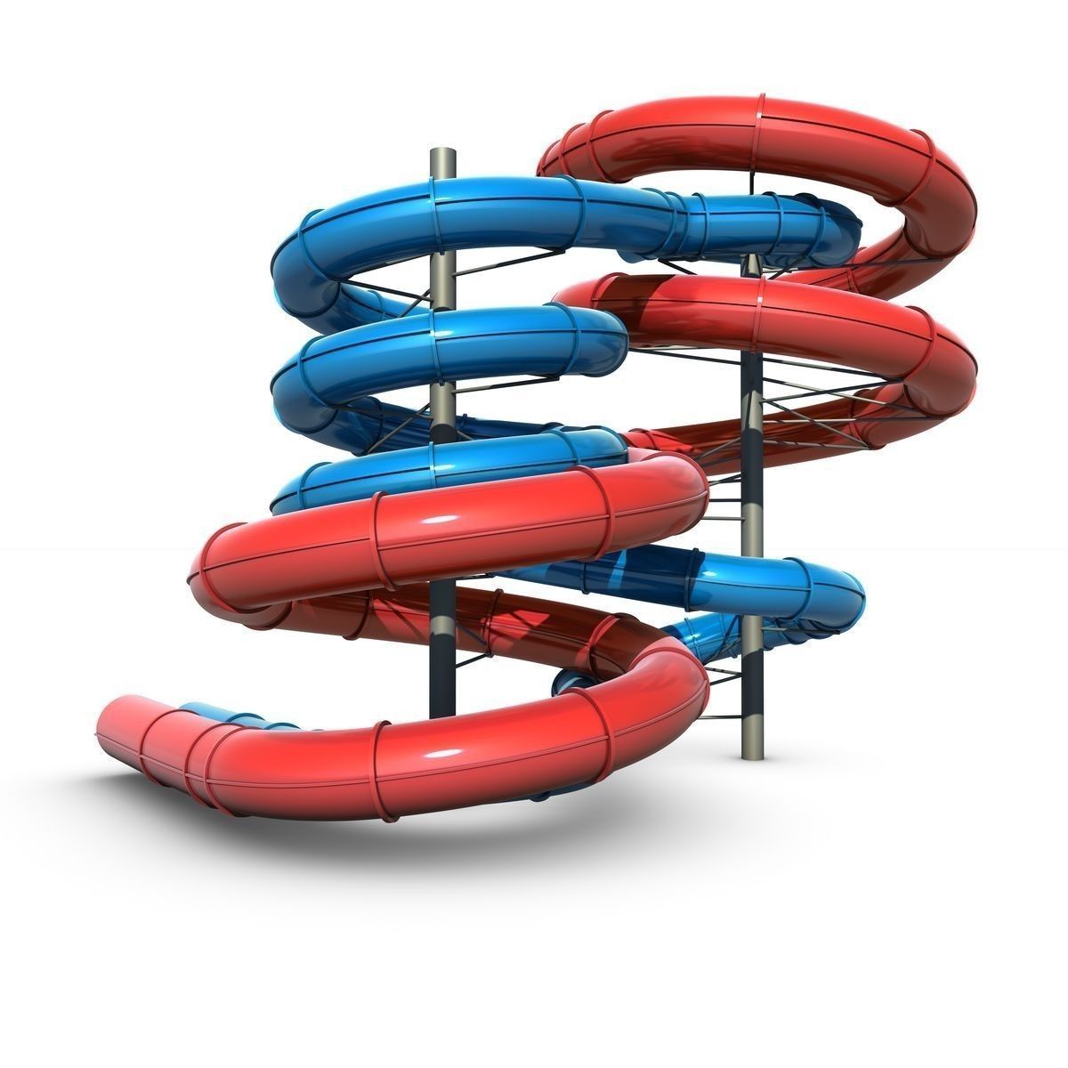 3D model Aquapark Slides | CGTrader