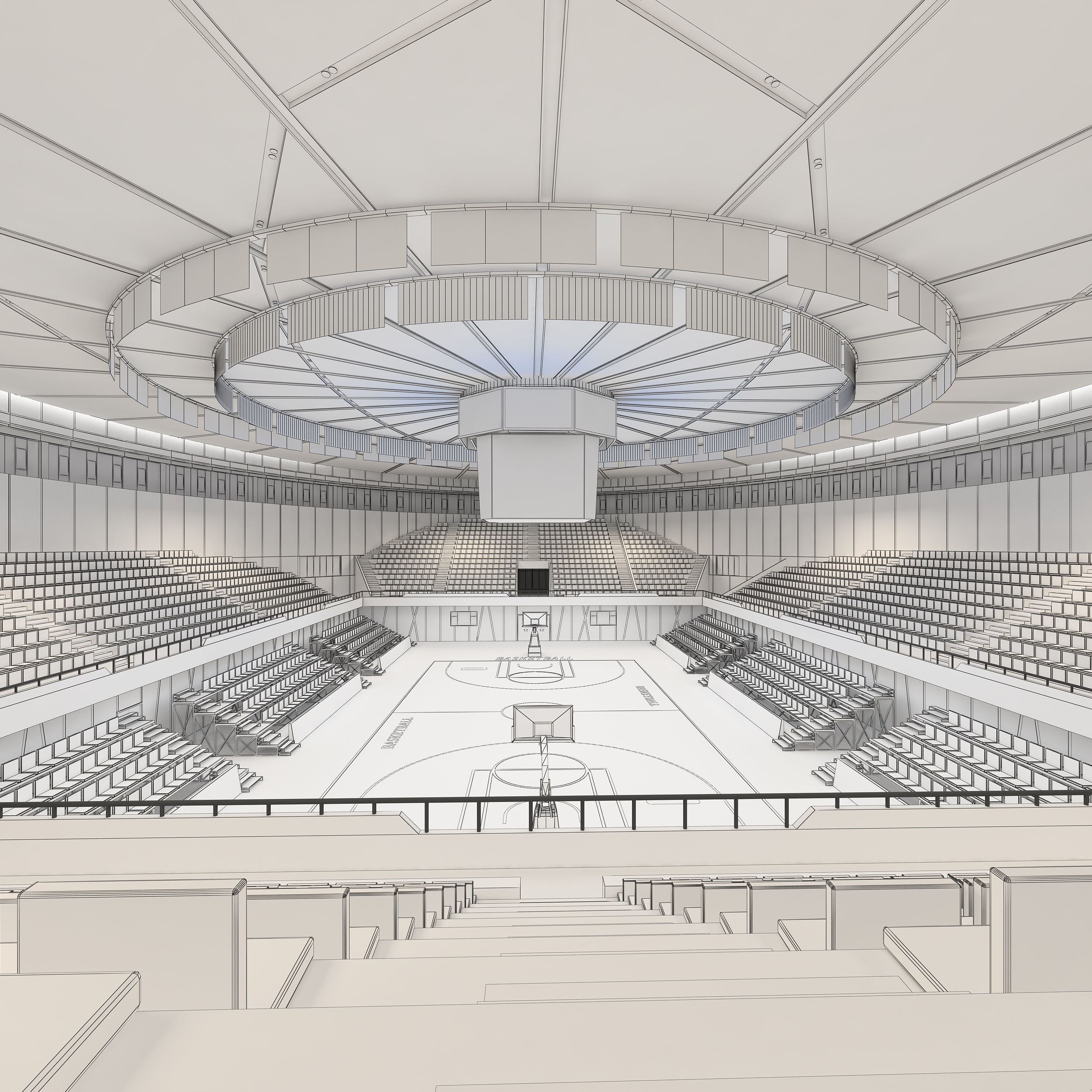basketball arena 3D model | CGTrader