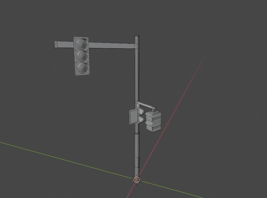 3D model Low Poly Traffic Signal VR / AR / low-poly | CGTrader