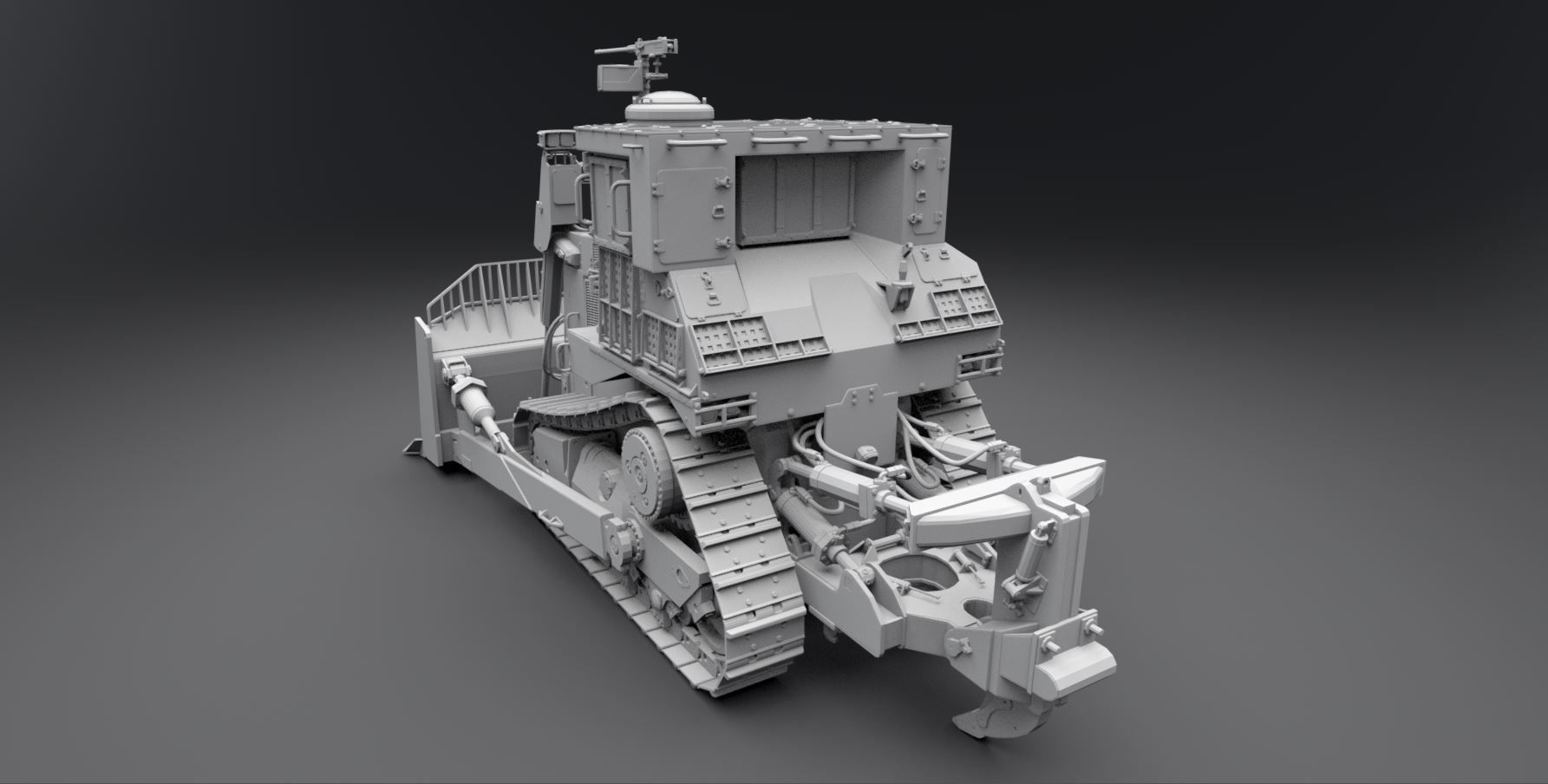 T9 Dozer Scale model 3D model 3D printable | CGTrader