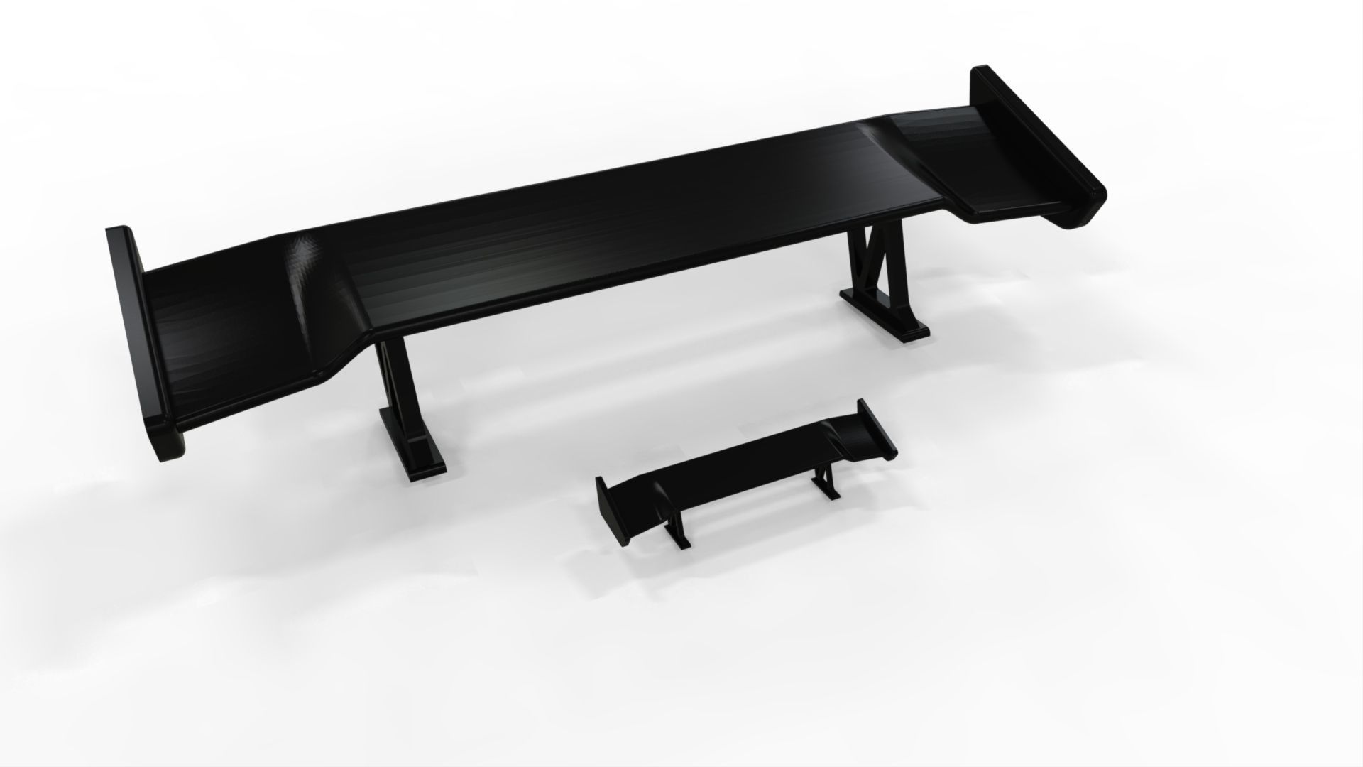 Voltex Spoiler for 1-18 and 1-64 Model Cars 3D model 3D printable ...