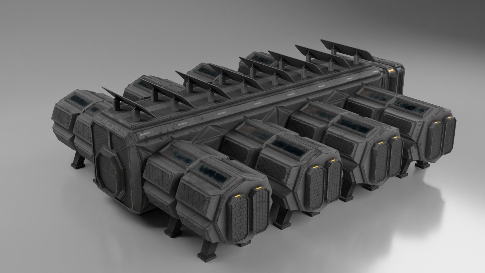 3D model Modular low poly colony VR / AR / low-poly | CGTrader