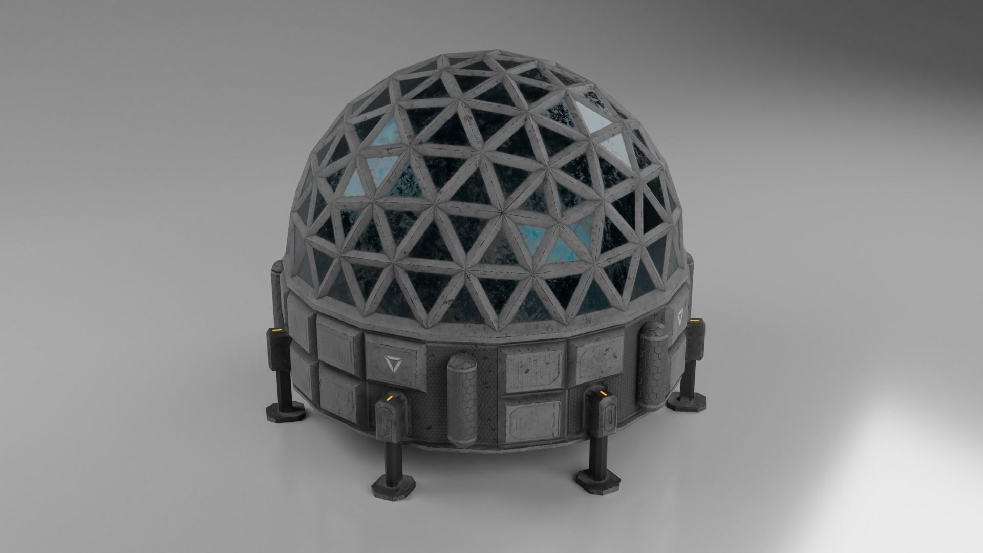 3D model Modular low poly colony VR / AR / low-poly | CGTrader