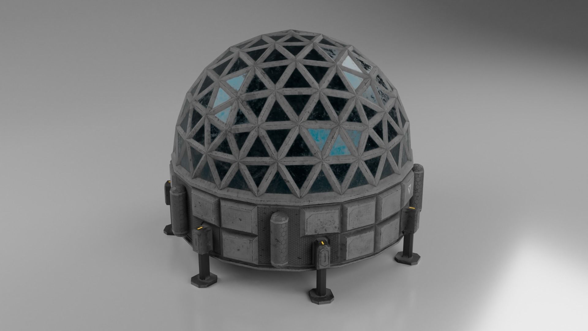 3D model Modular low poly colony VR / AR / low-poly | CGTrader
