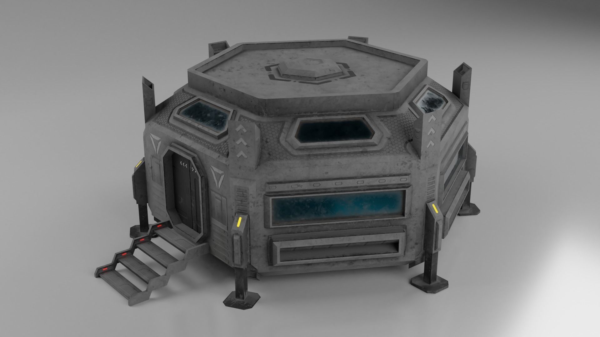 3D model Modular low poly colony VR / AR / low-poly | CGTrader