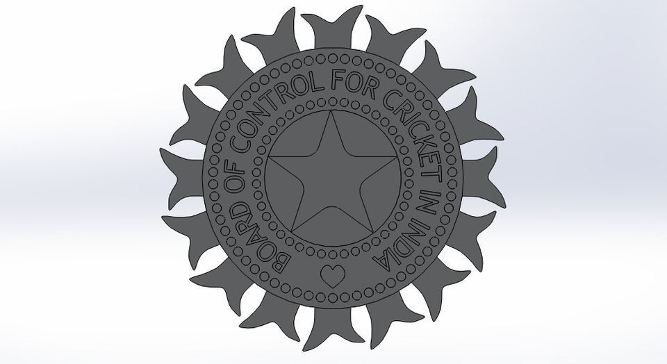 BCCI indian cricket team logo free 3D model | CGTrader