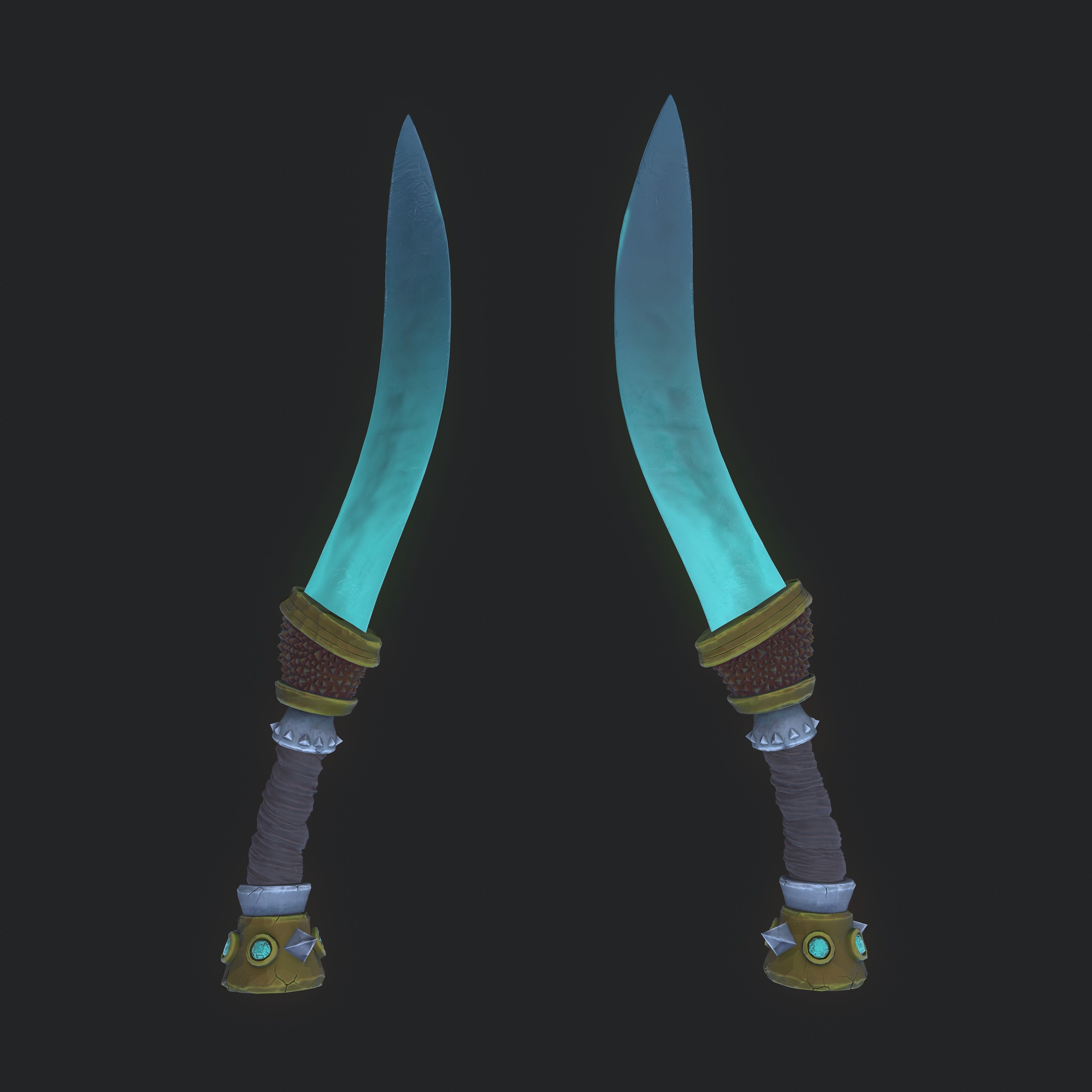 Stylized dagger 3D asset | CGTrader